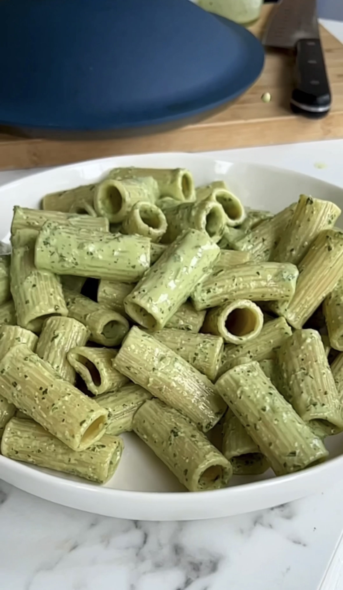 Tahini Basil Pasta - Real Food with Gratitude